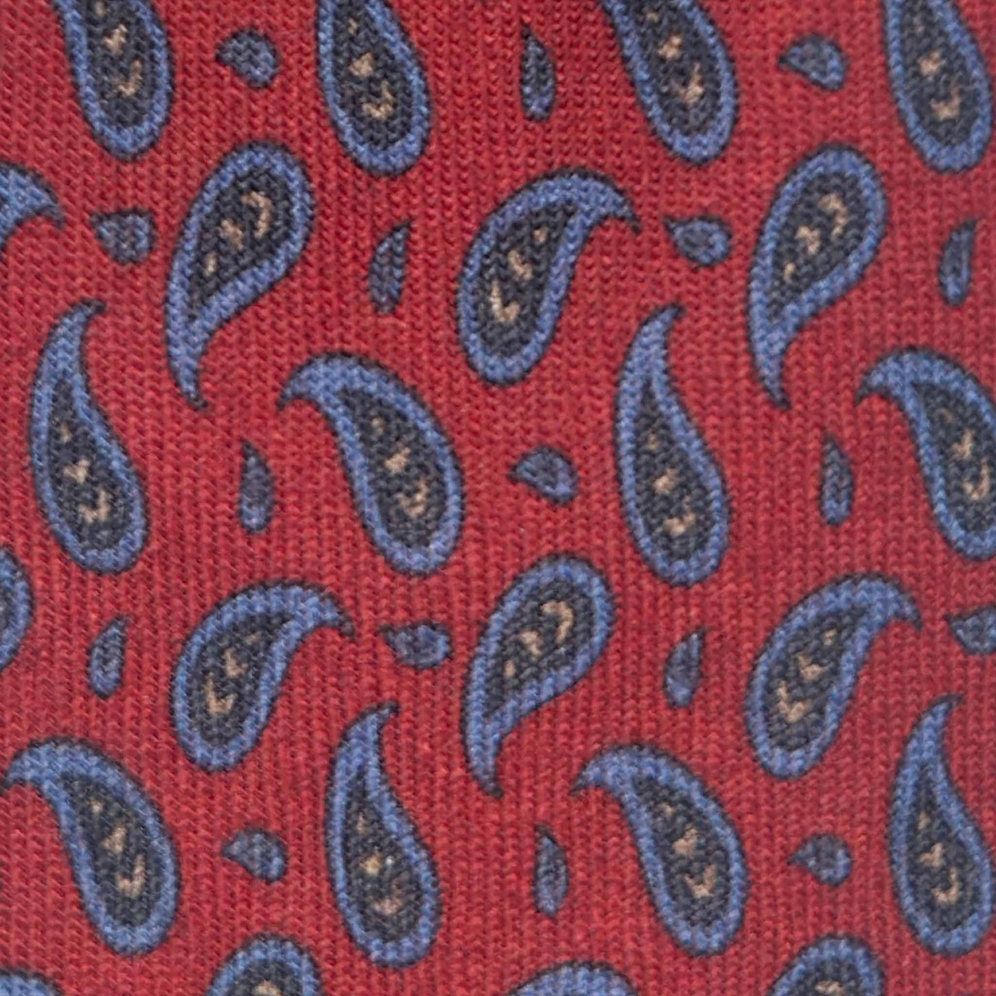 Cherry Red Paisley Wool Ties Handmade in Italy – Wools Boutique Uomo