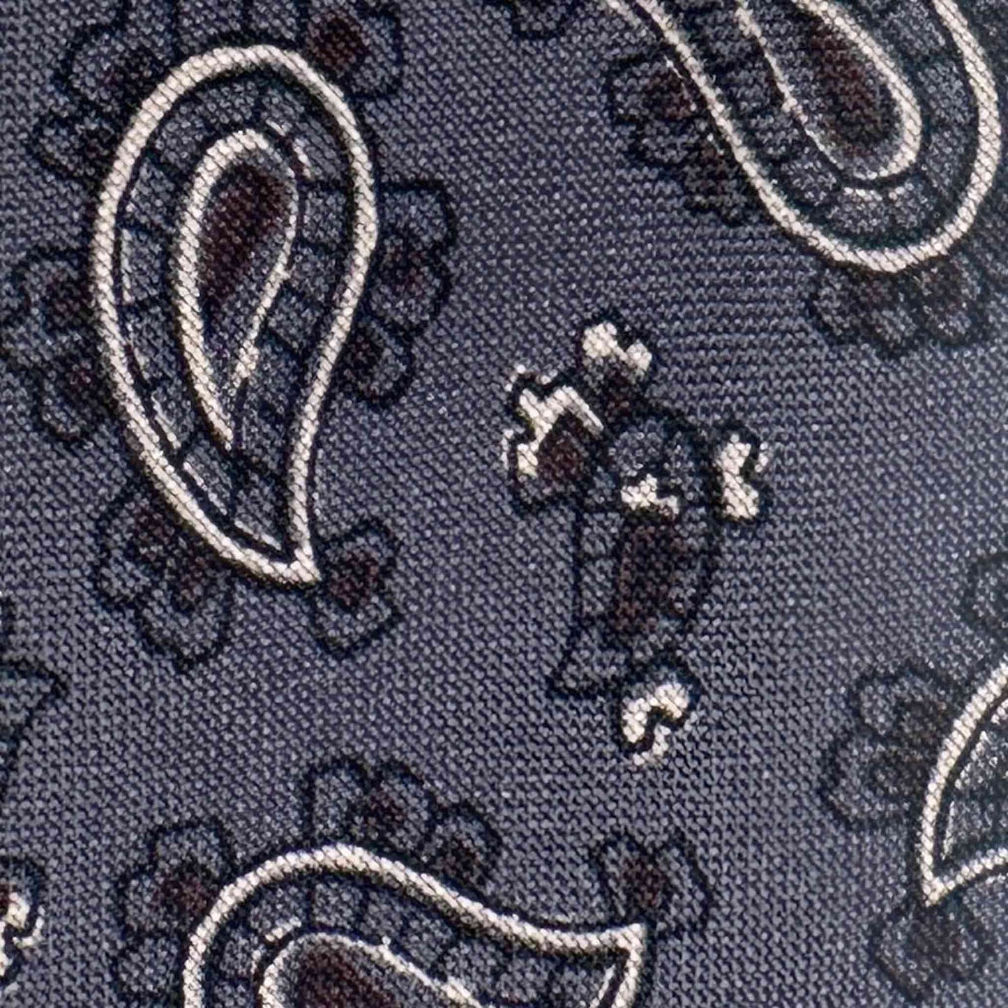 Smoke Grey Hand Drawn Paisley Wool Tie Made in Italy – Wools Boutique Uomo