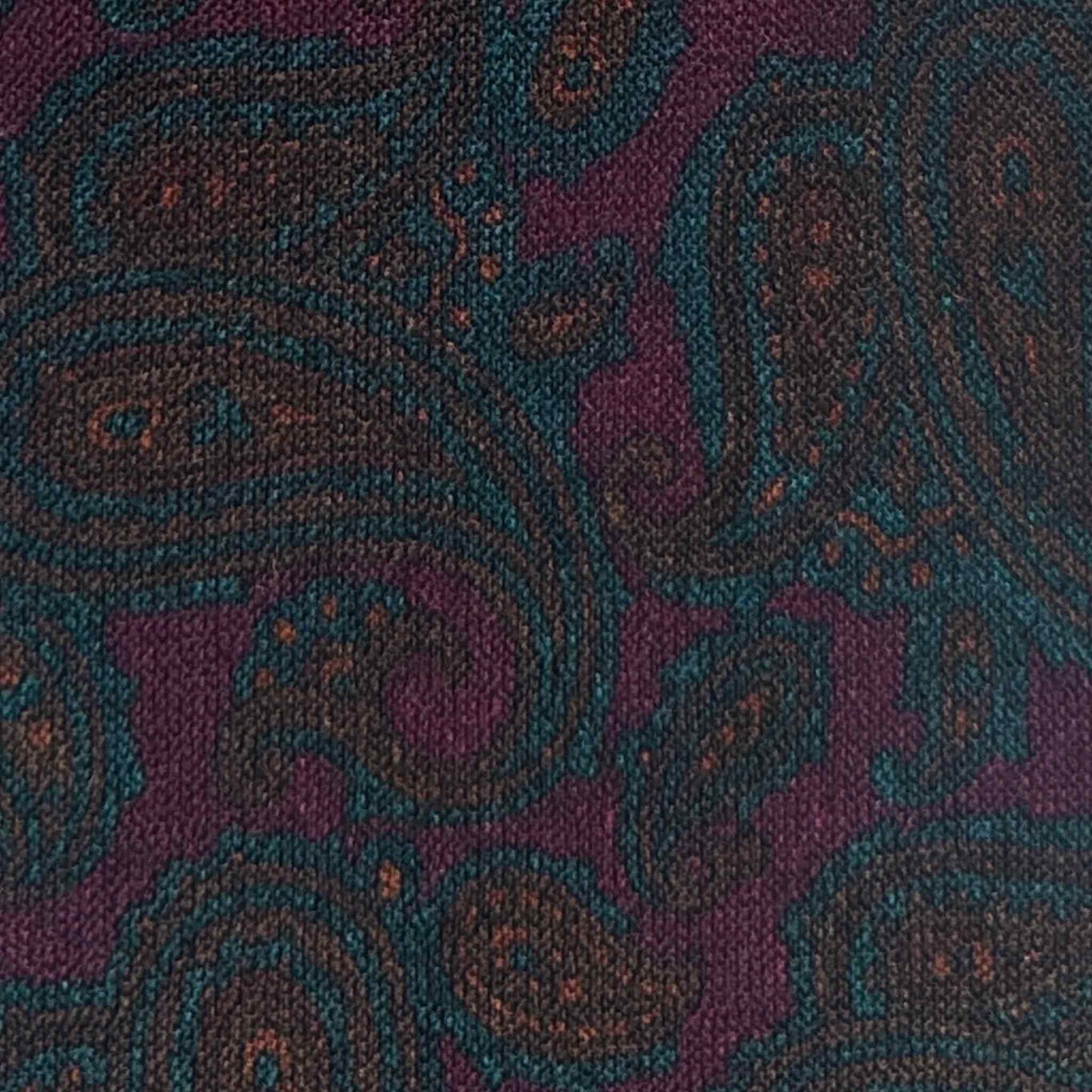 Purple Paisley Wool Ties Hand Made in Italy – Wools Boutique Uomo